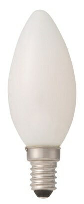 ■口金：E14 ■定格消費電力：4W ■配光角度：290° ■光源色：電球色 ■色温度：2700K ■全光束：440lm ■平均演色評価数：Ra80 ■グローブ種別：ガラス・乳白 ■質量：13g ■サイズ：外径35×全長95mm ■定格寿命...