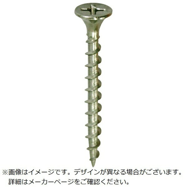 ■ねじ山の間隔が長く（粗目）ねじの溝が深い、電動工具を使って作業するもっとも一般的な木工用ビスです。【仕様】・寸法（mm）d： 3.8・全長（mm）： 45・ねじ部長さ（mm）： 39・タイプ： 全ネジ・頭部径dk（mm）： 8.2・パック...