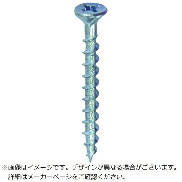 ■頭部下のフレキ加工で木材を切削し、頭浮きを防ぎます。■ねじ山の間隔が長く（粗目）ねじの溝が深い、電動工具を使って作業するもっとも一般的な木工用ビスです。【仕様】・寸法（mm）d： 3.8・全長（mm）： 45・ねじ部長さ（mm）： 39・...