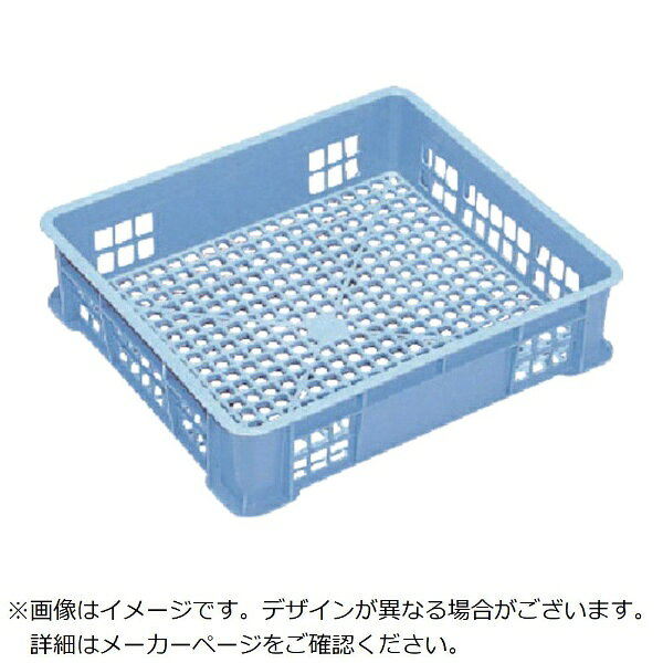 ■通気性が良く惣菜や日配品のトレー等の運搬・保管に便利です。【用途】・惣菜・日配品などのトレーの配送・保管。【仕様】・容量（L）： 18・色： ブルー・外形寸法（mm）間口： 480・外形寸法（mm）奥行： 420・外形寸法（mm）高さ： ...