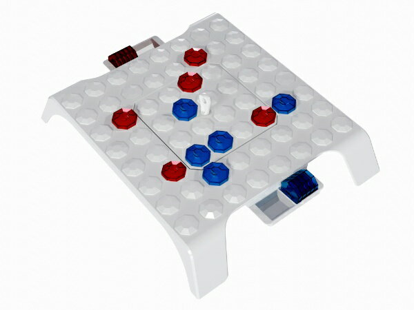 置くか？回すか？動かすか？新五目並べナラベルゴ誕生！！新時代の五目並べの誕生です。自分の順番の際にディスクを置くだけでなく、盤の中央部を回転させるか？石を移動させるかを選んで5枚ディスクを並べることを目指します。ディスクも10枚づつとなり、...