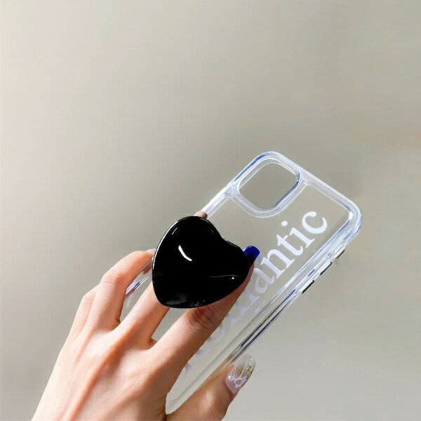 クリスタリルガラス製のスマホグリップです。立体的なハートの形が印象的。ガラスなので、傷もつきにくく、光の透明感が違います。