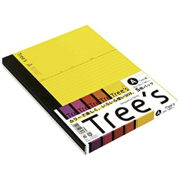 気分が明るくなるウォームカラーでそろえたノート(セミB5・7mm横罫)5色パックです。