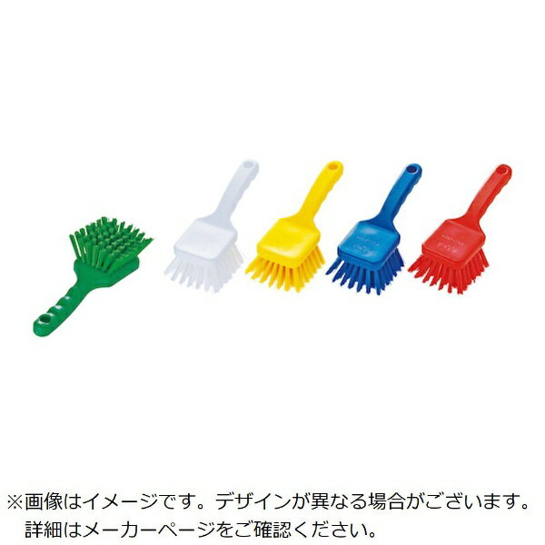 ■握りやすい形状のブラシです。■ハードタイプで横幅が広く、こびりつき汚れもゴシゴシ落とせます。【仕様】・色： 白・耐熱温度（℃）： 120・線径（mm）： 0.6・全長（mm）： 215・HACCP対応清掃用品【材質／仕上】・本体： ポリプ...