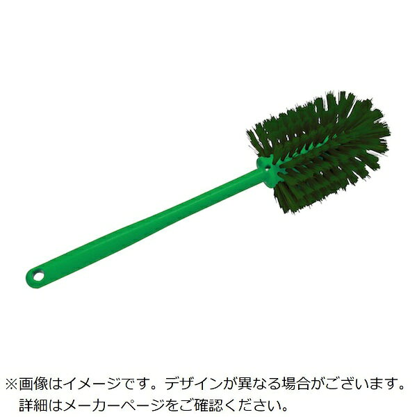 ■一体型のため、丈夫で割れにくい構造のボトルブラシです。■金属検出器対応です。【仕様】・色： 緑・耐熱温度（℃）： 120・横（mm）： 80・縦（mm）： 395・HACCP対応清掃用品【材質／仕上】・本体： ポリプロピレン　毛： ポリエステル