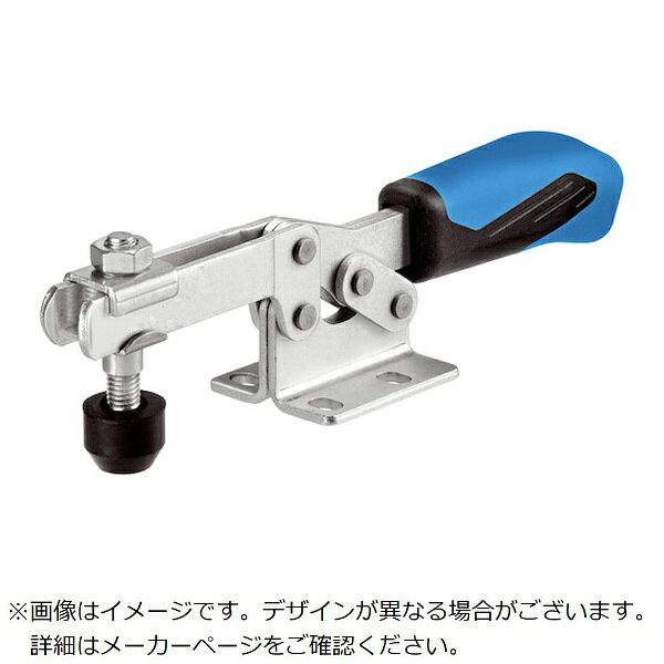 ■下方押え型■ハンドル横型■手動タイプのトグルクランプです。【仕様】・全長（mm）： 287・締圧力（kN）： 3・付属ボルト径： M8×65