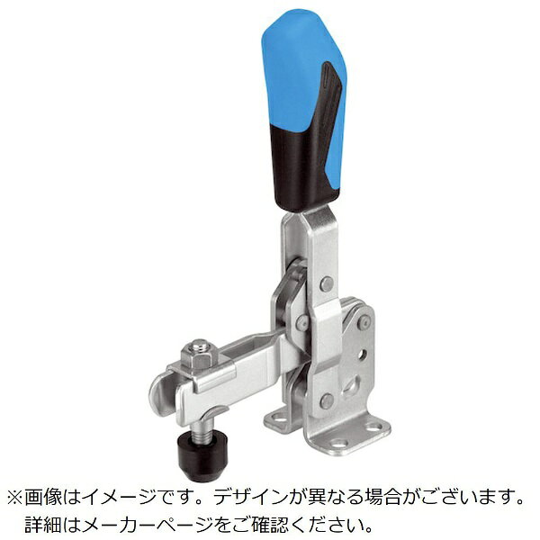 ■下方押え型■ハンドル縦型■手動タイプのトグルクランプです。【仕様】・全長（mm）： 333・締圧力（kN）： 5.5・付属ボルト径： M12×110
