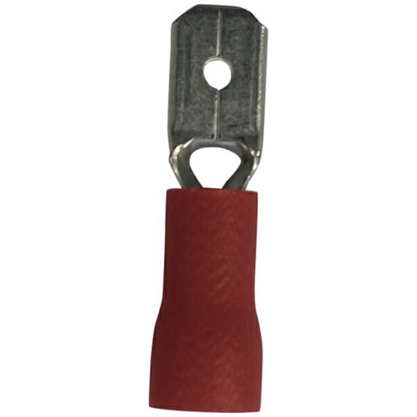 【特長】●ビニールで絶縁されたオス型の圧着端子です。【用途】●電線の接続に。【仕様】●電線抱合範囲 より線(［［MM2］］)：0.5〜1.0●電線抱合範囲 AWG：22〜18●色：赤●外形寸法(mm)：7.87●全長(mm)：24.9●最高...