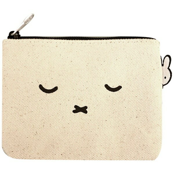 ミッフィーのかわいい帆布ポーチ。コスメ・アクセサリー・目薬・お薬などの小物を入れるのにおすすめのサイズです。ジッパーチャームがミッフィーやボリスの形になっていてかわいい！内装は2ルームで仕分け収納ができる仕様になっています。