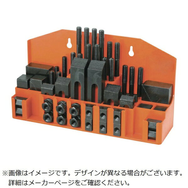 ■ワーク固定に使用するクランプ、ボルト、ナット、ステップブロック等一式セット品で便利です。【用途】・ワークのクランプに。【仕様】・適合T溝幅（mm）： 18・スタッドボルト： M16・適合T溝寸法（mm）： ・スタッドボルト： 75/100...