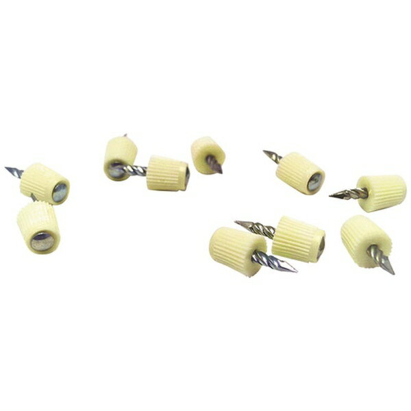 ■家具に取り付ける棚ダボです。【用途】・家具や本棚などの仕切りに。・移動棚を四隅で支える用。【仕様】・色： クリーム・品名： 打ち込みダボ・打ち込みタイプ【材質／仕上】・樹脂・鉄【注意】・取り付けには木づちなどで軽くたたいて取り付けて下さい...