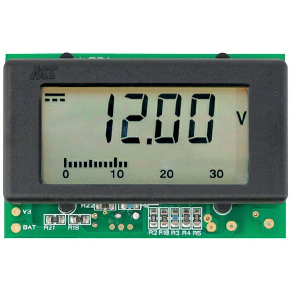 ■DC3V電源（入力GNDと電源GNDは共通）■DC設定ですが、簡単にAC用としても設定可能■単位記号付（mV、V、Ω、KΩ、MΩ）■パネル組込用に便利なベーゼル付き【仕様】・直流電圧（V）： ±300m／±3／±30／±300／±1000...