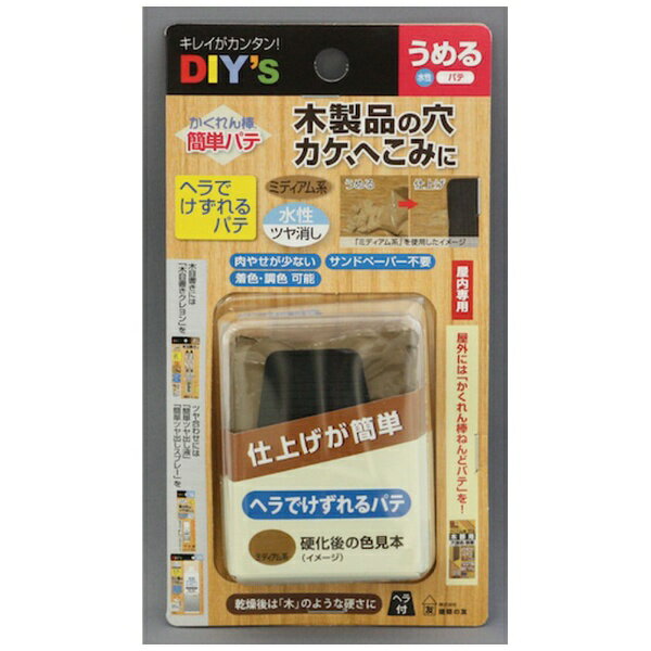■木製品の穴、カケ、へこみに。■ヘラでけずれるパテ。■肉やせが少ない。■サンドペーパー不要。■着色・調色可能。■乾燥後は「木」のような硬さになる。【用途】・木製品、フローリングの補修に【仕様】・幅（mm）： 80・長さ（mm）200： ・高...