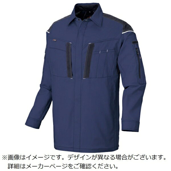 ■ストレッチ生地使用と立体カッティングで、腕・肩部分が動かしやすい作業着です。■制電防止タイプです。【仕様】・春夏向け商品・JIS−T8118適合・フルハーネス対応・ストレッチ生地使用・耐摩耗生地使用（配色部分）【材質／仕上】・作業全般に。