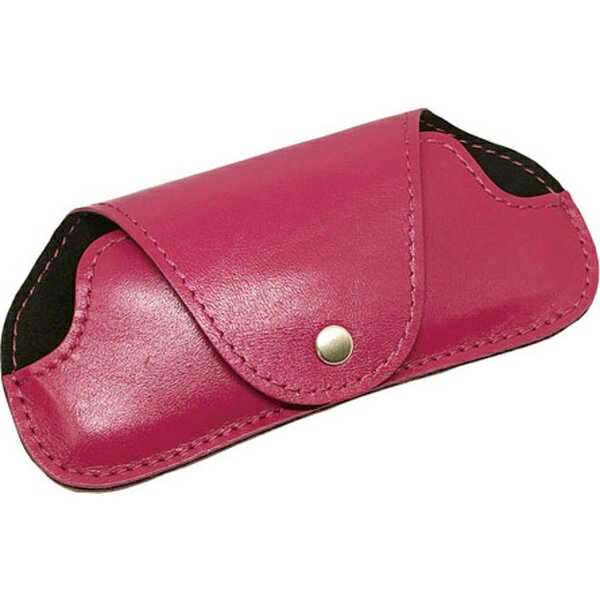 様々なサイズのメガネが収納できる本革のメガネケース（眼鏡ケース）です。開閉はホック式。