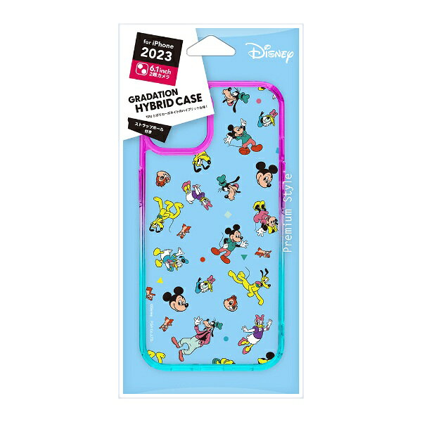 ディズニーキャラクターデザインのグラデーションカラーがiPhone本体を一段とオシャレに魅せるiPhone 15用 グラデーションケースです。背面はクリアデザインでiPhone本体の美しさを最大限に活かします。耐久性のあるポリカーボネイトと...