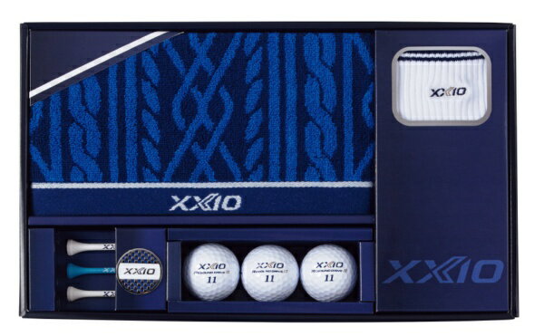 人気のゼクシオゴルフボールとスポーツグッズをお洒落にコーディネート。コンペの賞品や贈答にセンスが光るコレクションです。内容ボール（ホワイト）×3ウォッシュタオル×1ソックス×1マーカー×1ウッドティ×3（ホワイト2本、ブルー1本）素材/サイ...