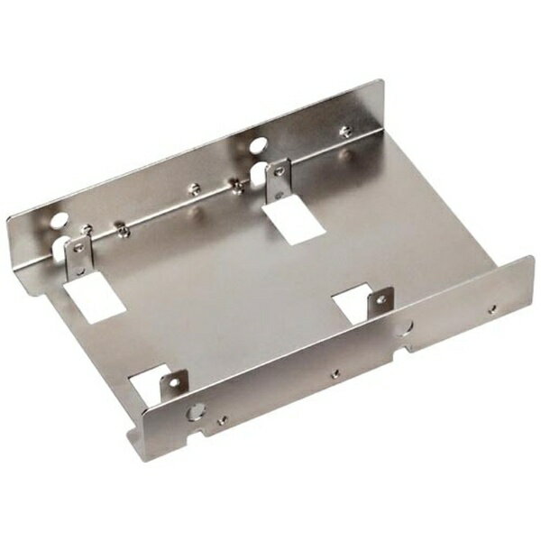 3.5インチに2.5インチドライブ×2台を設置可能にする金具■ニッケルコーティングで耐性のある表面仕上げ■大部分の2.5インチハードディスクドライブと互換性■3.5インチドライブベイに利用可能