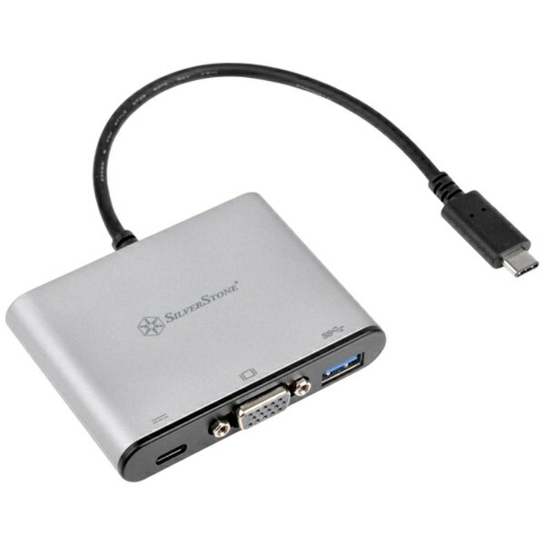 USB3.1 Type-Cポートに接続するUSBハブ＋VGA出力コンボアダプタ「EP06」■USB 3.1 Type-C入力からVGA, USB Type-C充電ポート、USB Type-A出力への変換に対応■2.7Gbps (HBR)およ...