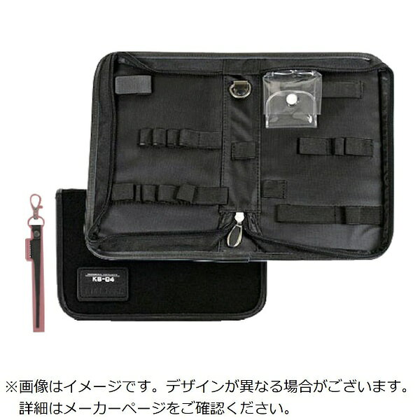 ■丈夫な布製ケースです。■取り出しやすいゴムバンド式です。■着脱可能なストラップ付です。【用途】・各種工具の収納、持ち運びに。【仕様】・色： ブラック・幅（mm）： 255・奥行（mm）： 150・高さ（mm）： 50・内寸L（mm）： 2...