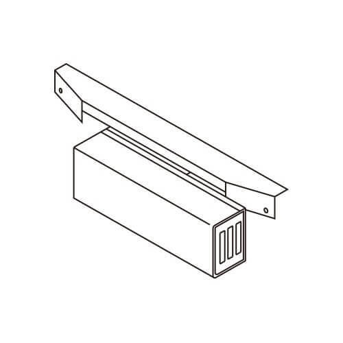 ガス給湯器部材　側方排気カバー