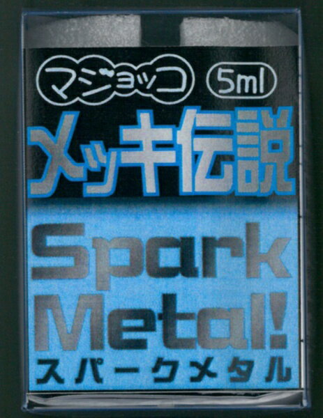 「メッキ伝説」は「マジョッコ」の新しいシリーズです。エアブラシで吹き付けるメッキ質感塗料。吹付け後の磨き出しは不要です。