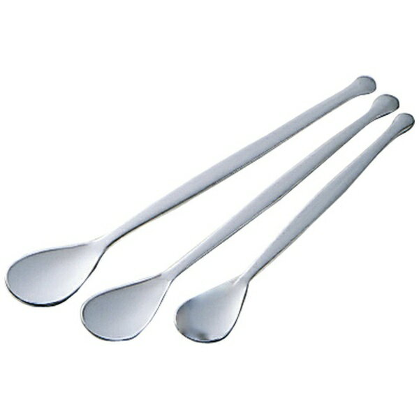 ステンレス製の薬匙です。大・中・小サイズの3本組。