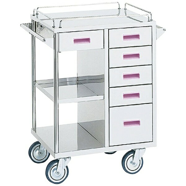 ●大径φ125mm静音キャスター採用。