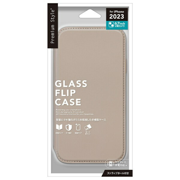 オリジナリティと機能性を追求したiPhone 15 Plus用 ガラスフリップケースです。MIL規格（MIL-STD-810G)の2項目、落下・振動に準拠した試験をクリアしたタフ設計。ケースの内面にはマグネットロック機能搭載でラクラクカバー...