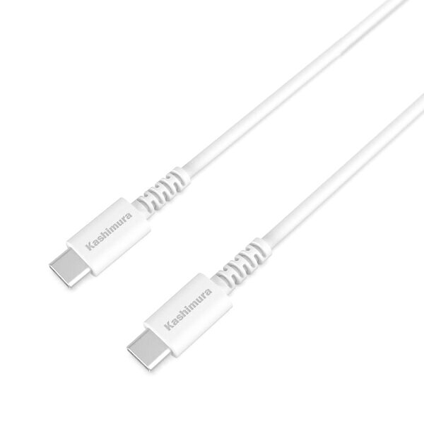 USB-PD 最大60W(20V3A）充電器に対応。「USB充電＆同期ケーブル 2m C-C WH」■USB Type-Cポート搭載の充電器やパソコンからUSB Type-Cポート搭載のスマートフォン/タブレットを充電可能。■USB Typ...