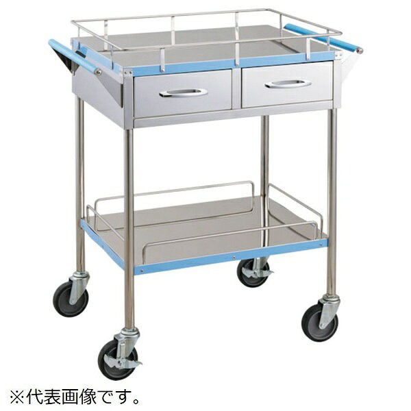 ■抗菌ステンレスワゴンにパステルカラーの塩ビのラインを入れたワゴンです。■用途や場所によって色による使い分けができます。【仕様】・最大積載量（kg/台）： 50・均等積載量（kg/段）： 30・間口（mm）： 600・奥行（mm）： 450...