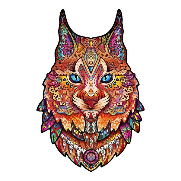 ●ユニドラゴン ジェントルリンクスは、動物や木のような自然をテーマにした形状のピースで構成されているオオヤマネコの形をしたパズル 木製ジグソーパズルです。鮮やかな色彩と特殊な形状、優れた品質と複雑なレーザーカットが自慢の木製フィギュアパズル...