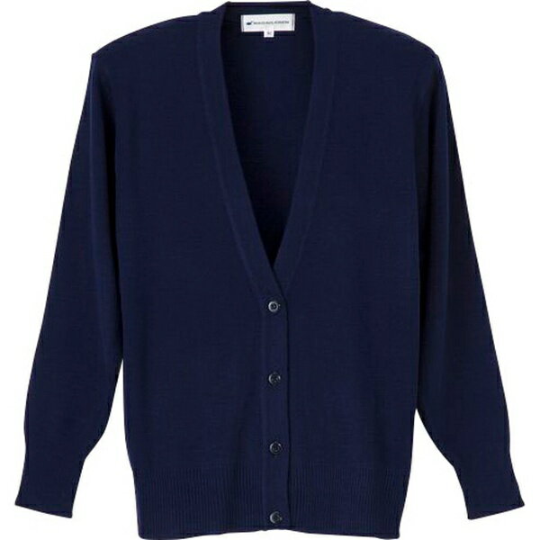 ベーシックなVネックのカーディガンでどんなシルエットのナースウェアにも無理なく合わせられるシンプルなデザインです。ピリング（毛玉）が起きづらい素材を使用しています。