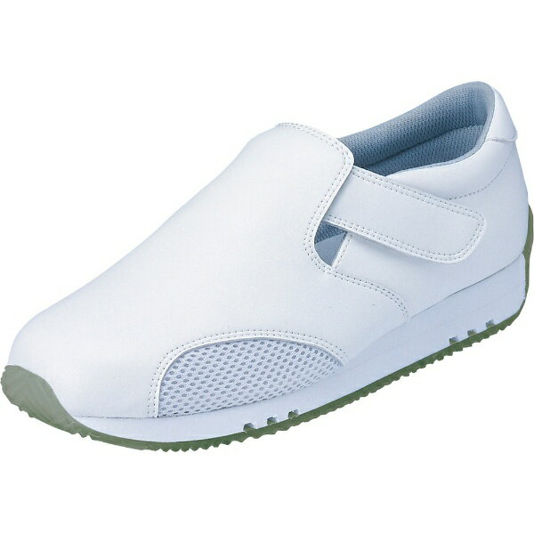 アッパーの両サイドにメッシュ素材をバランス良くデザインに取り入れたことにより、空気の流通ができ、靴内でのいやな湿度や温度の上昇を緩和します。●女性用●マジック型●合皮、メッシュ付き※これらの構造のため、通気口となっているメッシュ部や底から水...