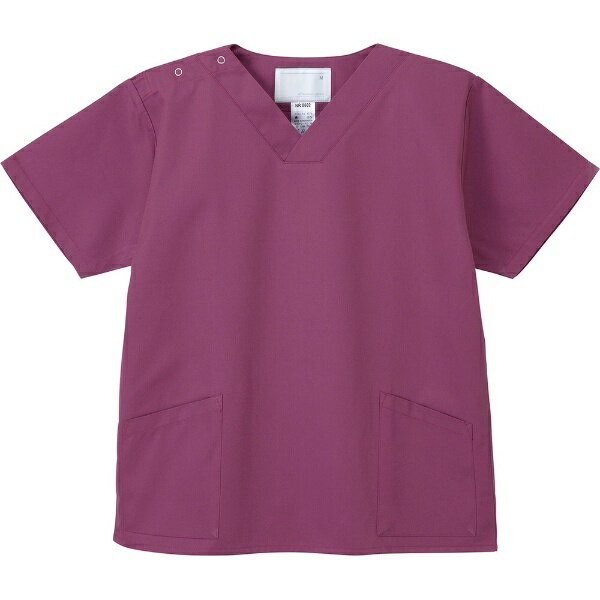 ドクター、ナースなど幅広く着用できます。着脱が楽なドットボタン開きで、汗止め、胸元ケアのためVゾーンの開きを小さくしています。●男女兼用●両腰ポケット●しっかりとした綾組織で張り腰があり、安定感のある素材です。●綿35％により吸汗性があります。