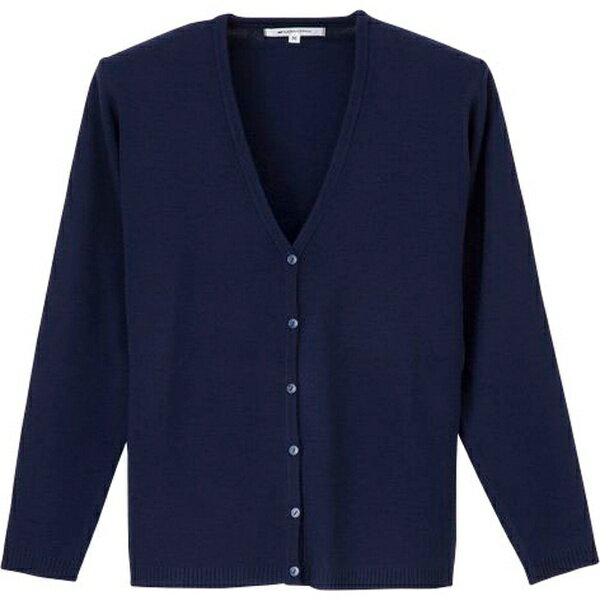 どんなデザインにも組み合わせやすいVネックのストレートシルエットカーディガンです。明るい色合いは、院内のイメージを変えます。ピリング（毛玉）が起きづらい素材を使用しています。