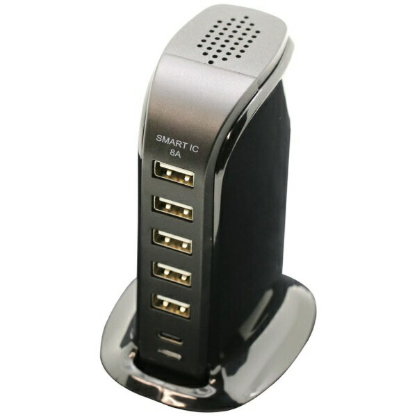 最大6台(Type-Aポート×5、Type-Cポート×1)の機器を同時充電可能な6ポートタイプのAC充電器です。最大出力8A・Smart IC搭載により、どのポートからでも最適な電流値で充電が可能です。スマートフォンとタブレット等の組み合わ...