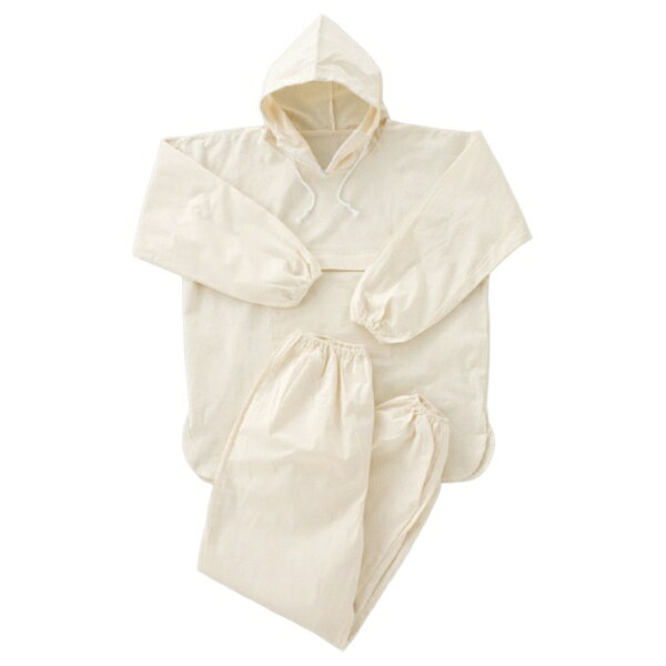 ●塗装服。●主なご利用シーン：塗装●サイズ(上着)：L総丈830、肩幅640、袖丈520●サイズ(ズボン)：L総丈1,090、ウエスト1,060、袖周囲440●素材：綿100%