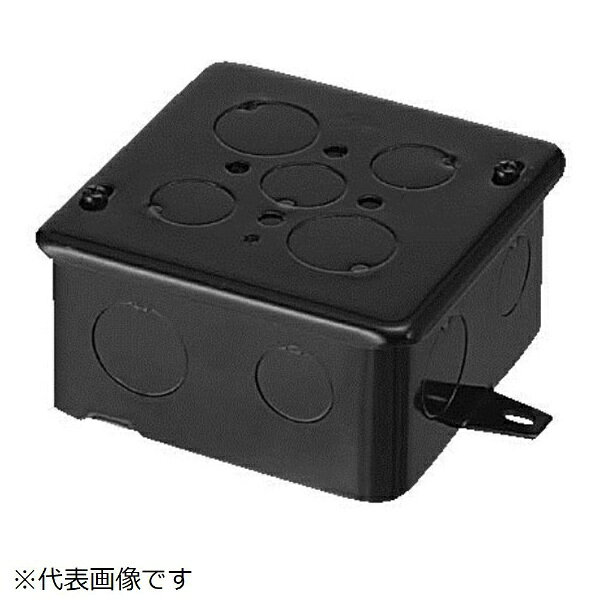 ●入数（個）： 1●仕様： 電着塗装（色： 黒）●呼び： 中形四角H54●上面ノックアウト： 22（25）×2、16（19）×3●側面ノックアウト： 16・22（19・25）×4●JIS C8340●電着塗装（黒色）されています。●※アース...