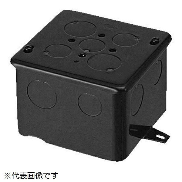 ●入数（個）： 1●仕様： 電着塗装（色： 黒）●呼び： 中形四角H74●上面ノックアウト： 22（25）×2、16（19）×3●側面ノックアウト： 16・22（19・25）×4●JIS C8340●電着塗装（黒色）されています。●※アース...