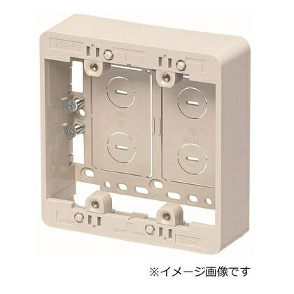 ●入数（個）:1●色:モダンホワイト●規格:1ヶ用●側面ノック数（適合モール）:10（1〜2号X4、1〜3号X6）●ケーブル配線用露出スイッチボックス●市販のプレートにフィットするサイズです。●1ヶ用は1〜3号モールに、2〜4ヶ用は1〜4号...