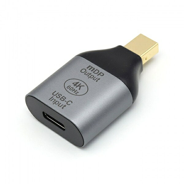 Displayport Altモードに対応したパソコン/スマホのUSB Type-C端子をmini DP出力に変換するアダプタです。4K/60Hzまで対応。※miniDPからType-C出力には変換できません。※本製品との接続にはUSB3....
