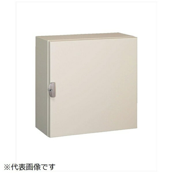 ●【画像は代表品番です】●キー付ラッチ錠付・パッキン付●鉄板製●屋内用 露出形●保護構造： IP4X●取付基板： 木製基板 15mm/方眼目盛付●本体色： ベージュ（マンセル5Y7/1）●外形寸法タテ×ヨコ×フカサ（mm）： 400×300...