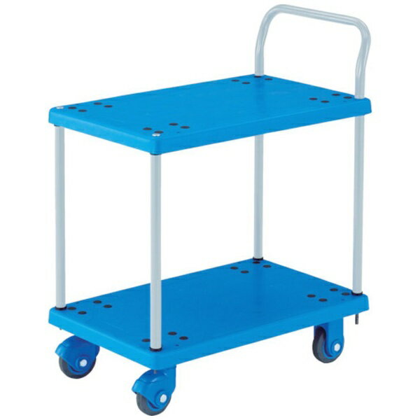 ■樹脂製省音キャスターの採用により走行音を抑えた静かな台車です。■台車での小口荷物の集荷、配達用として便利です。【用途】・早朝や夜間の作業、住宅地・事務所・店舗などでのご使用に大変便利です。【仕様】・均等荷重（kg）： 200・騒音値（dB...