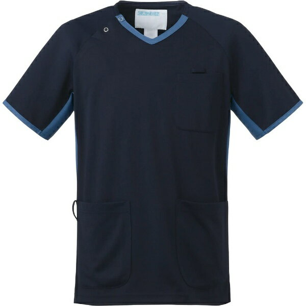 柔らかいリアン素材なら動きやすく疲れも感じにくい。●左胸に携帯・スマートフォン対応ポケット付●左胸に名札ループ付●右腰ポケットに内ポケット付●右腰にループ付●動体裁断(R)