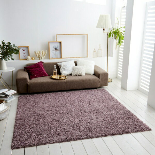 《BIG SIZE RUG》色をミックスすることで柔らかいグレイッシュなニュアンスカラーを表現。ボリューム感のあるシャギーラグです。■滑り止めフローリングなどの床材上で使用していただいた場合でもラグが滑りにくい加工を施した製品です。■防ダニ...