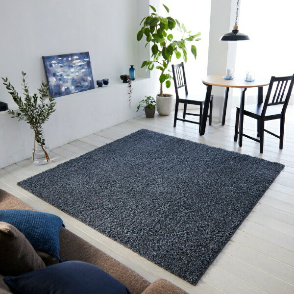 《BIG SIZE RUG》色をミックスすることで柔らかいグレイッシュなニュアンスカラーを表現。ボリューム感のあるシャギーラグです。■滑り止めフローリングなどの床材上で使用していただいた場合でもラグが滑りにくい加工を施した製品です。■防ダニ...