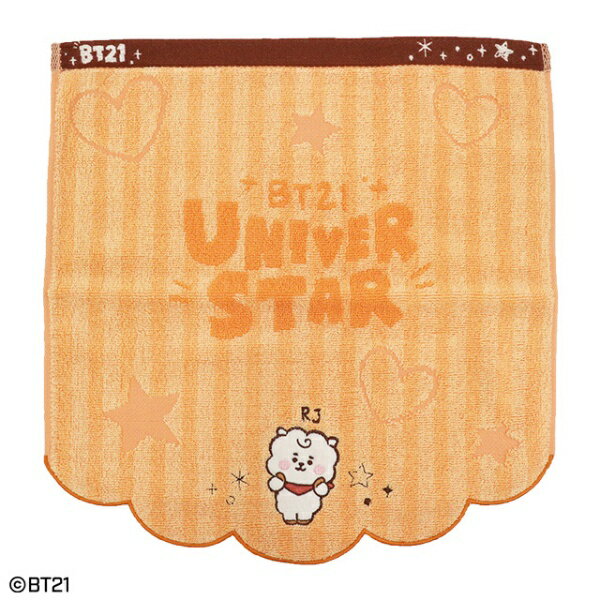 BT21のベビーアートを使用したRJデザインのタオルです。イメージカラーをパステルカラーで表現した可愛らしいタオルです♪