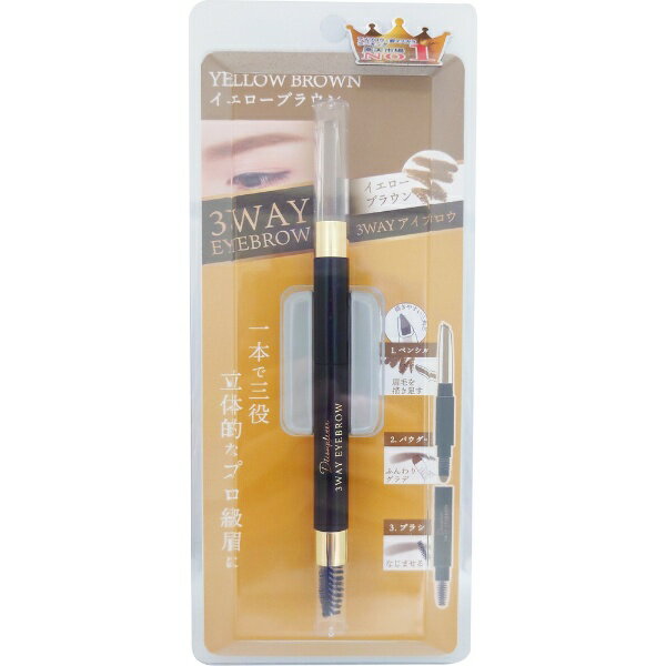 三角芯ペンシル＆パウダー＆ブラシ。3つの機能が1本に！描きやすいペンシルとパール感のあるふんわりパウダーで、ぼかした質感の美人眉フォルムが実現！