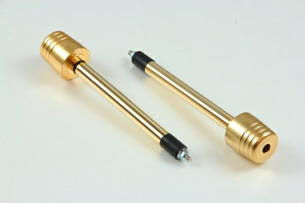 タイプ：インナーウエイトタイプ色[カラー]：シャンパンゴールドサイズ：エンド部(高さ)：35mm φ32/φ35 テーパー形状重量[グラム]：片側1本：約230材質[素材]：バランサーシャフト部[真鍮]　エンド部[アルミ]内容量[数量]：2...